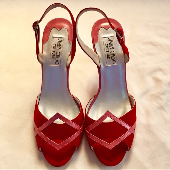 Jimmy Choo Couture | Shoes | Jimmy Choo Couture Red Pink Handmade By ...